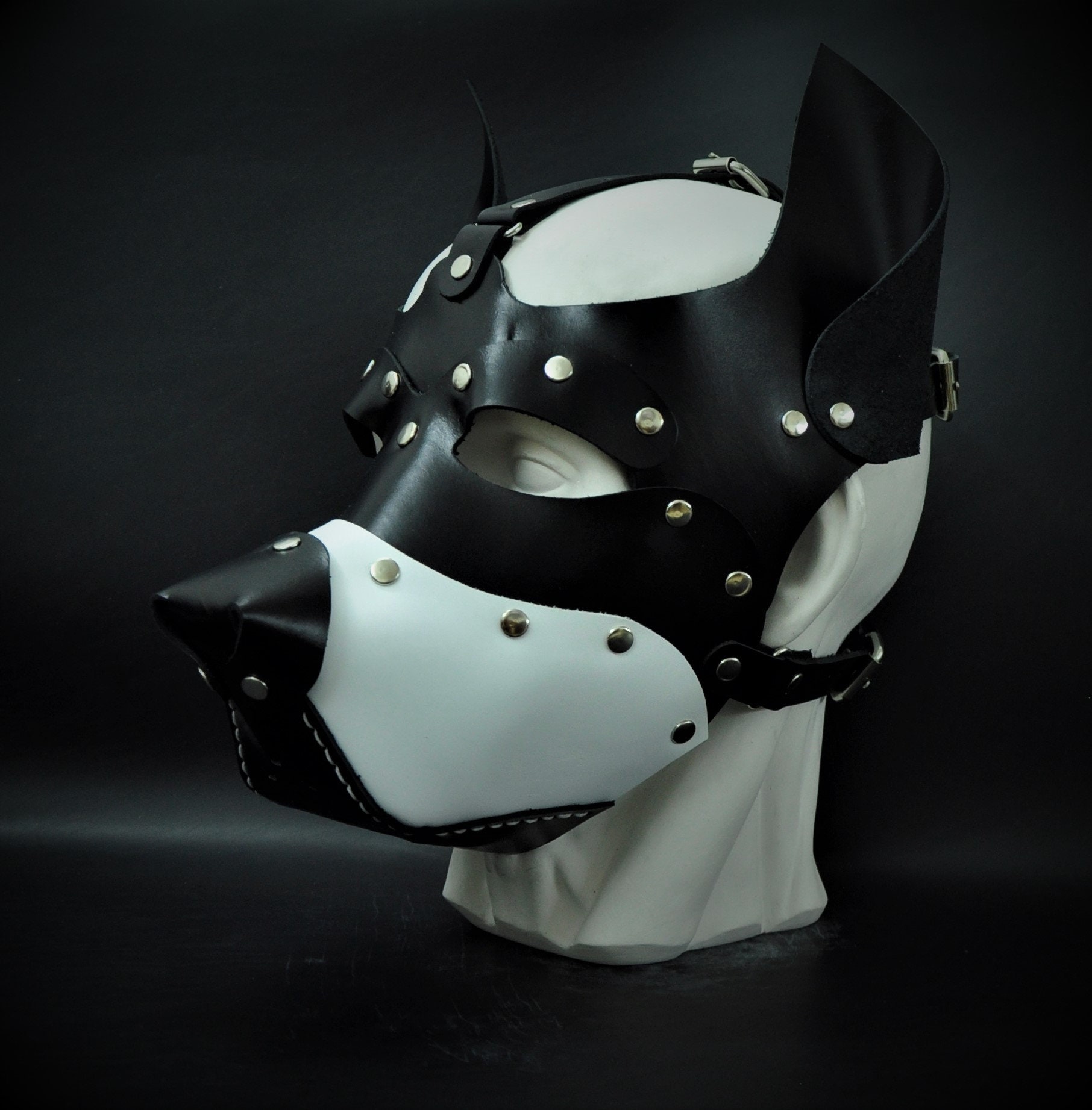 Leather Dog Mask Leather Puppy Mask Puppy Mask Kink | Etsy