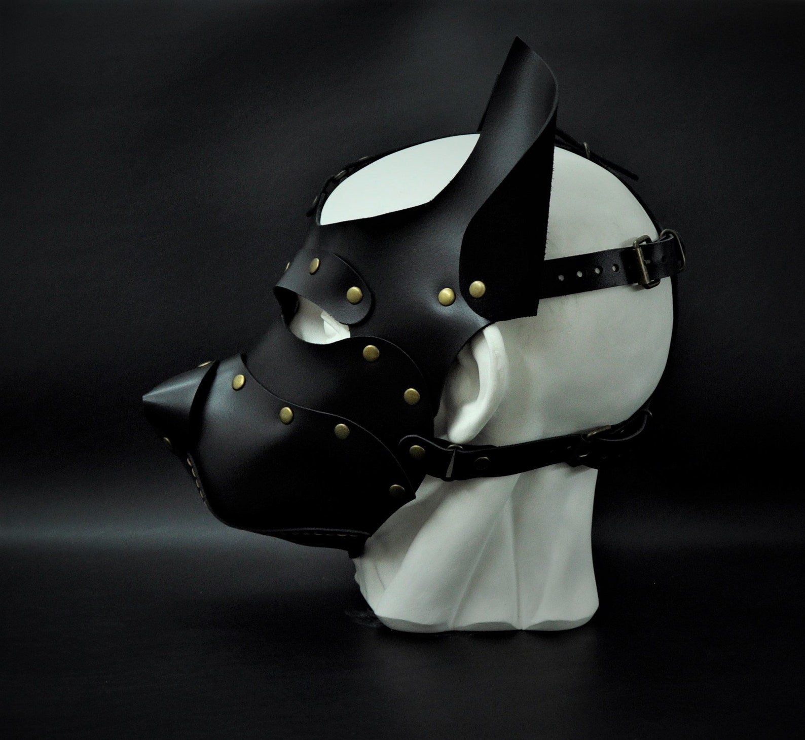 Leather Dog Mask Leather Puppy Mask Puppy Mask Kink - Etsy