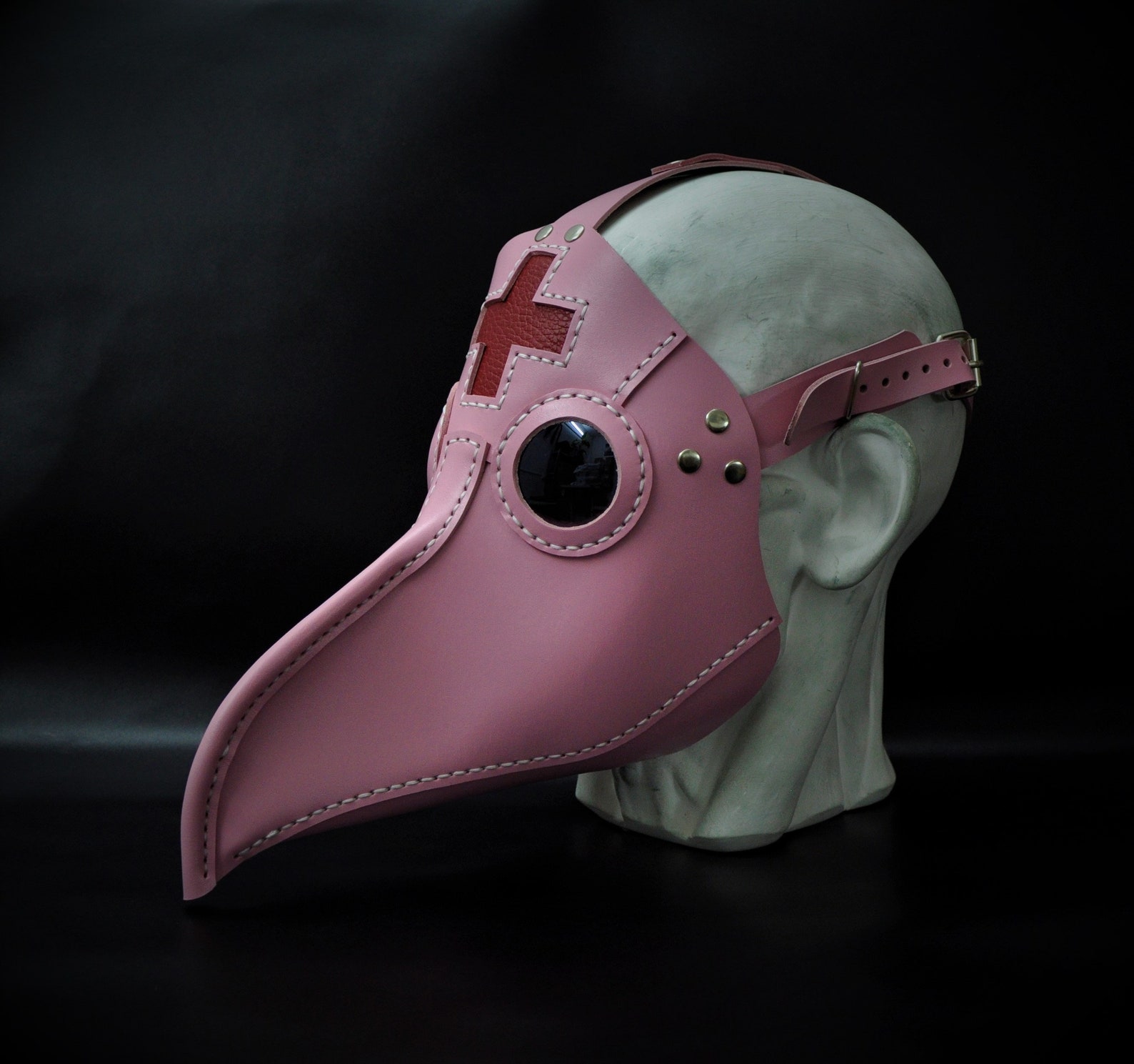 Pink Plague Doctor Mask - Plague Doctor Face Mask - Plague Doctor ...