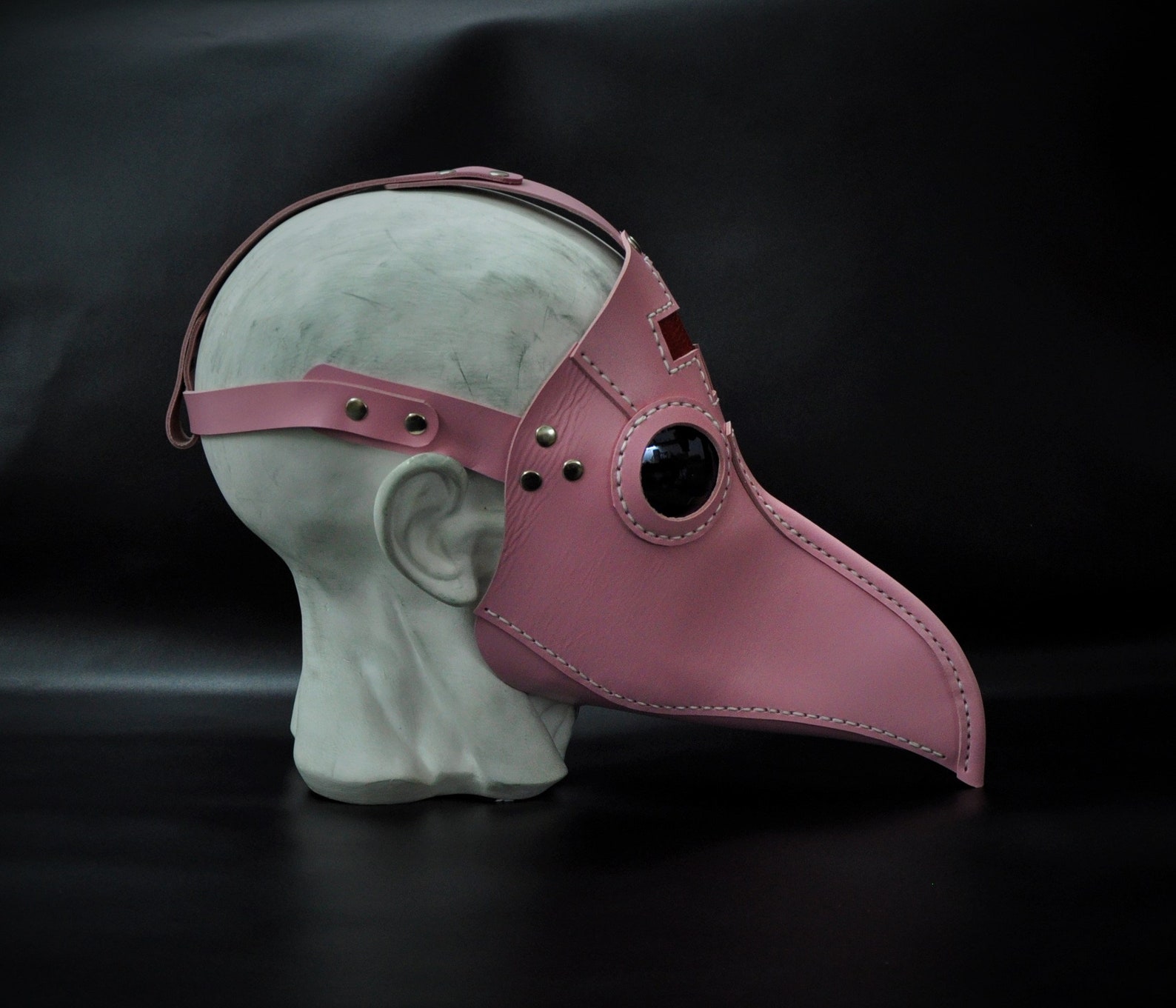 Pink Plague Doctor Mask Plague Doctor Face Mask Plague - Etsy