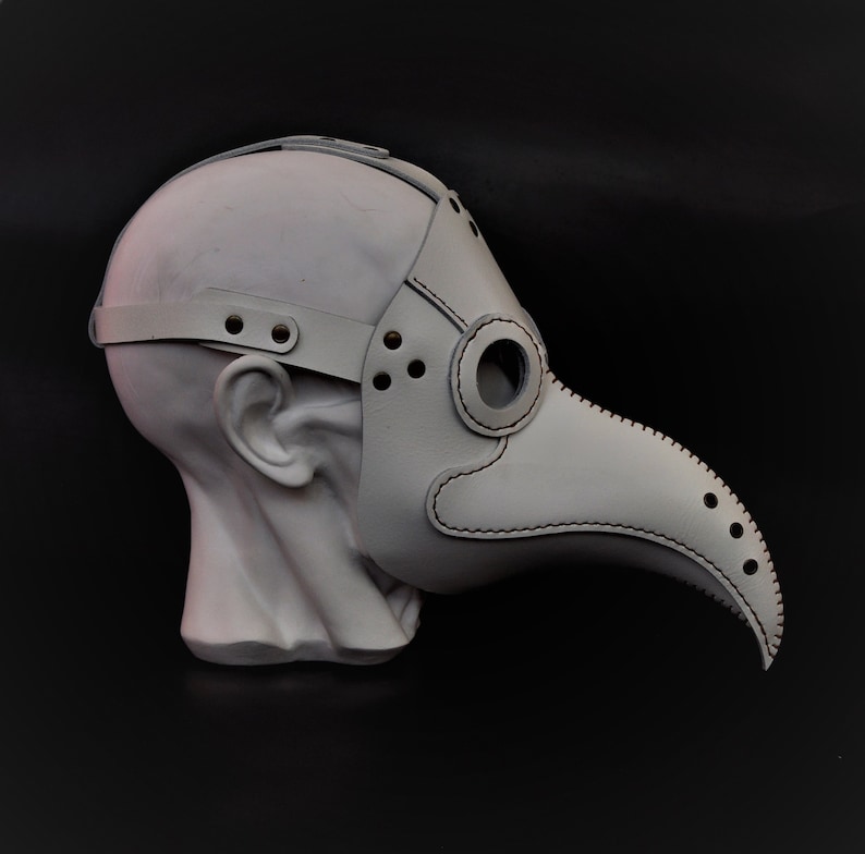 Plague Doctor Mask White Plague Doctor Mask Plague Doctor | Etsy