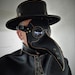 Plague Doctor Hat - Plague Doctor Hat Leather - Leather Plague Doctor ...