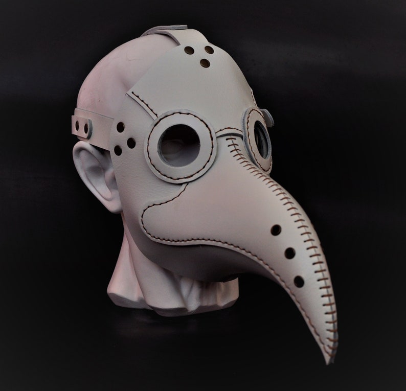 Plague Doctor Mask White Plague Doctor Mask Plague Doctor | Etsy