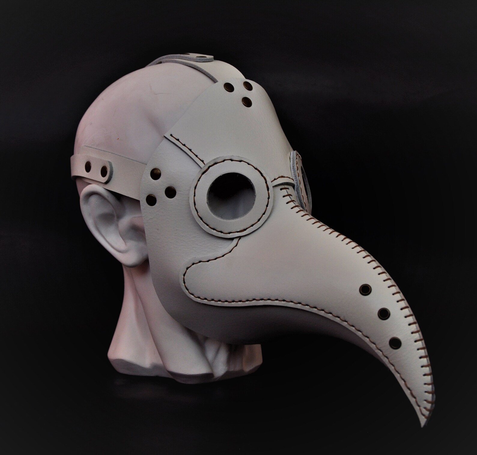 Plague Doctor Mask White Plague Doctor Mask Plague Doctor | Etsy