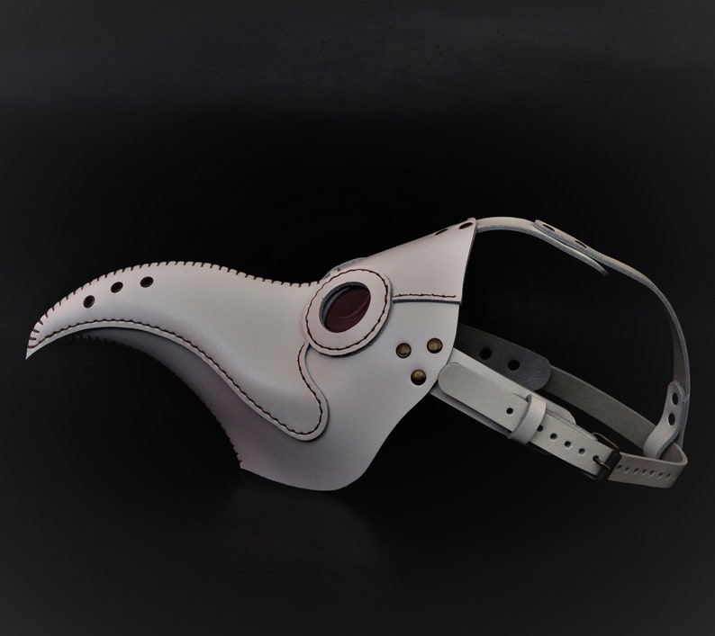 Plague Doctor Mask White Plague Doctor Mask Plague Doctor | Etsy
