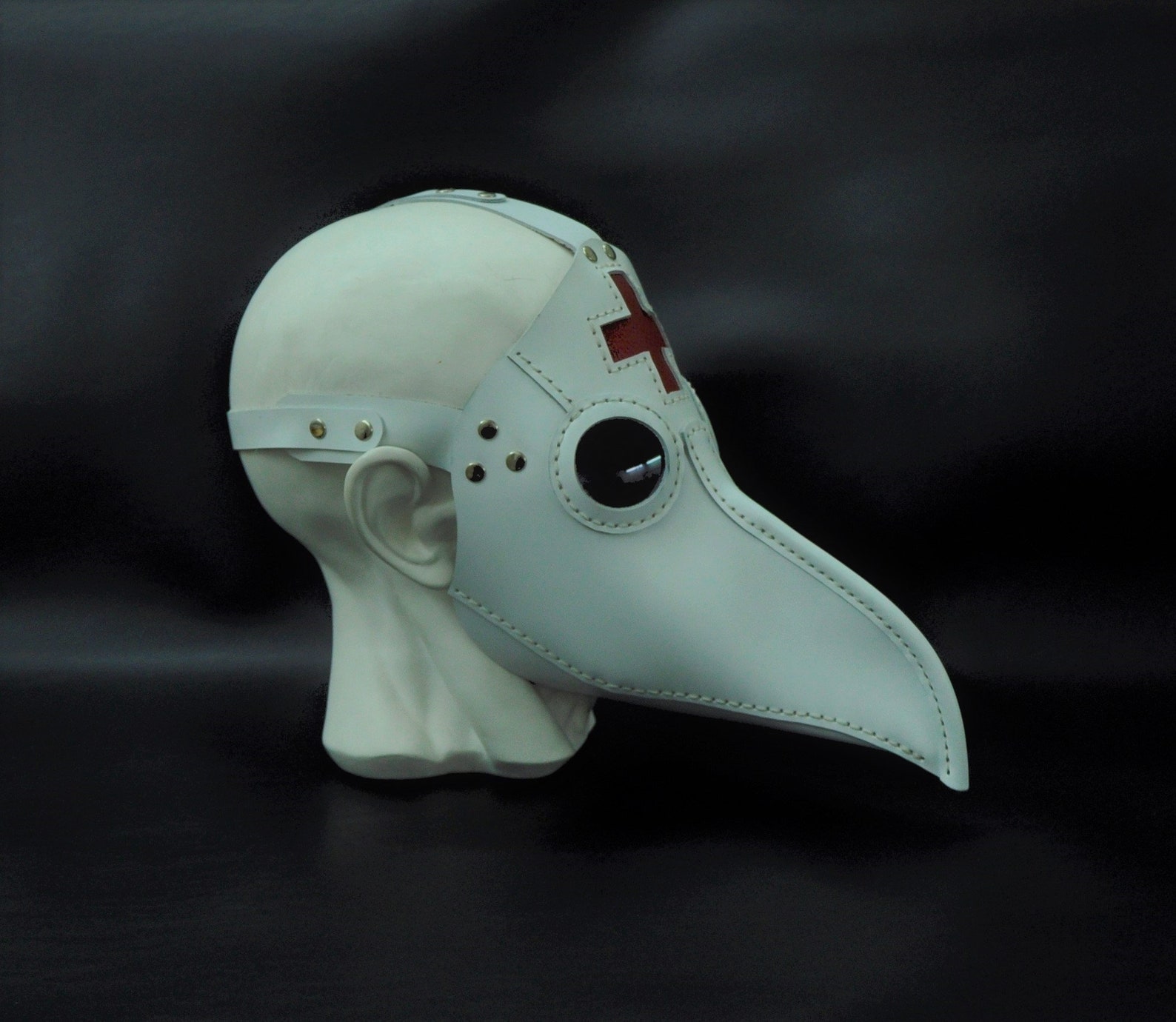 Plague Doctor Mask White Plague Doctor Face Mask Plague - Etsy