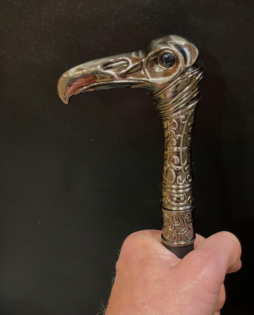 Plague Doctor Cane - Plague Doctor Costume - Leather Covered Cane ...