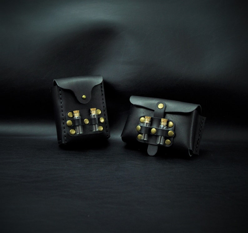 Leather Pouch Leather Belt Bag Plague Doctor Costume - Etsy