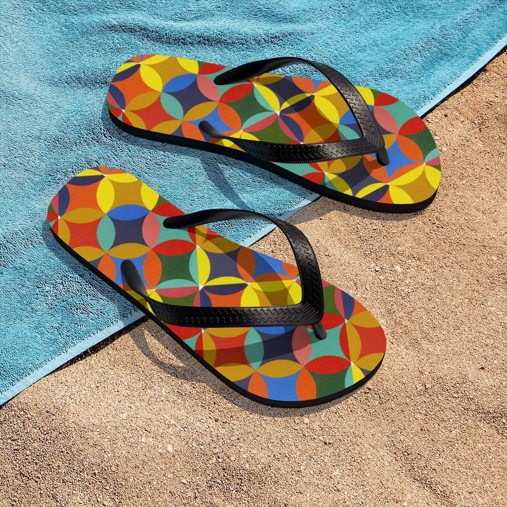 Retro Flip-flops Mid Century Modern Color Palatte Unisex - Etsy