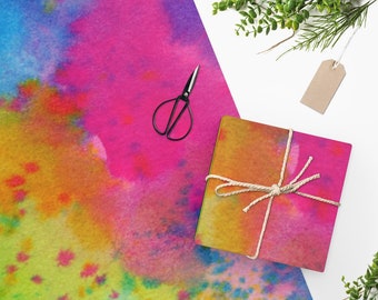 Neon Wrapping Paper - Etsy