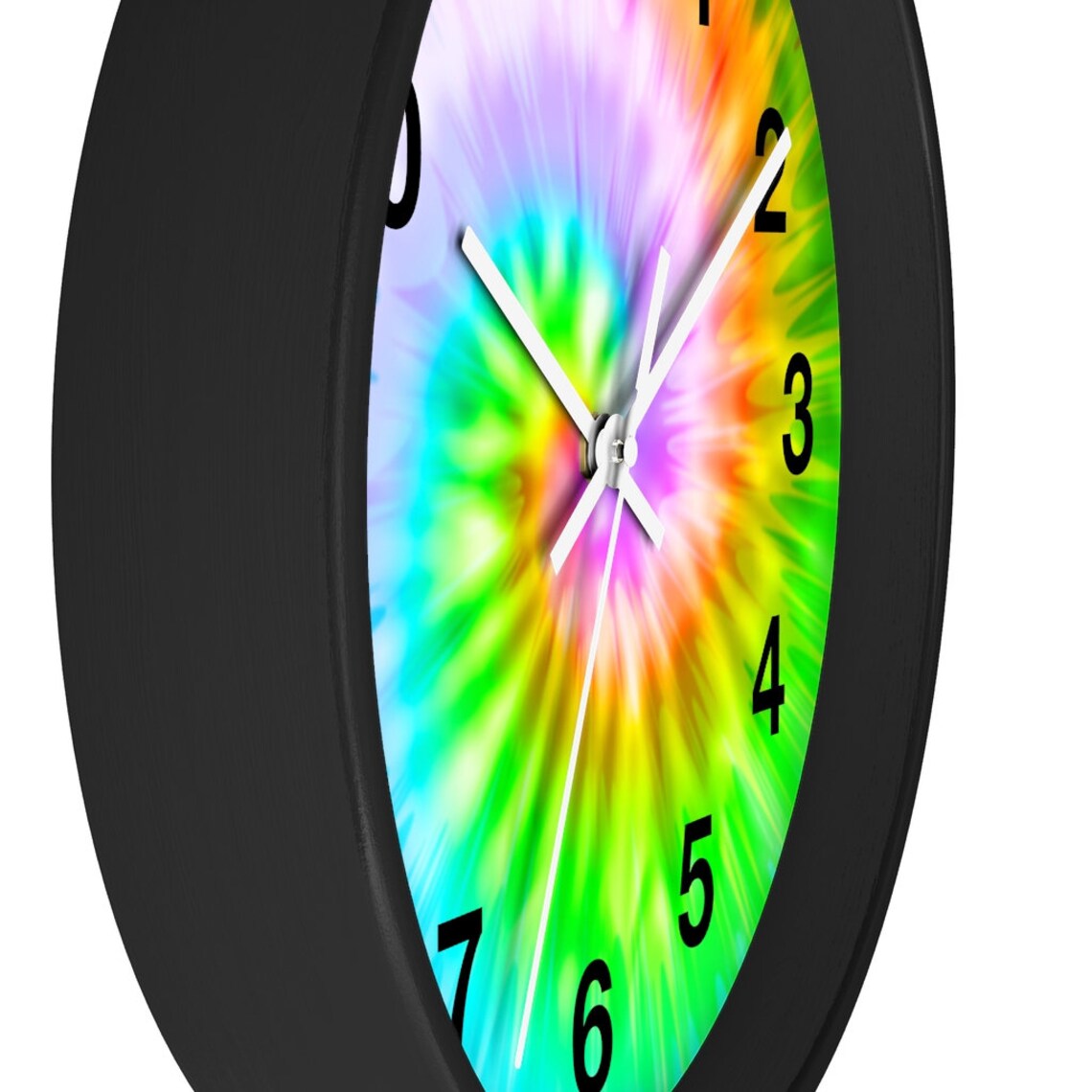 Retro 60's Psychedelic Tie Dye Wall Clock | Etsy