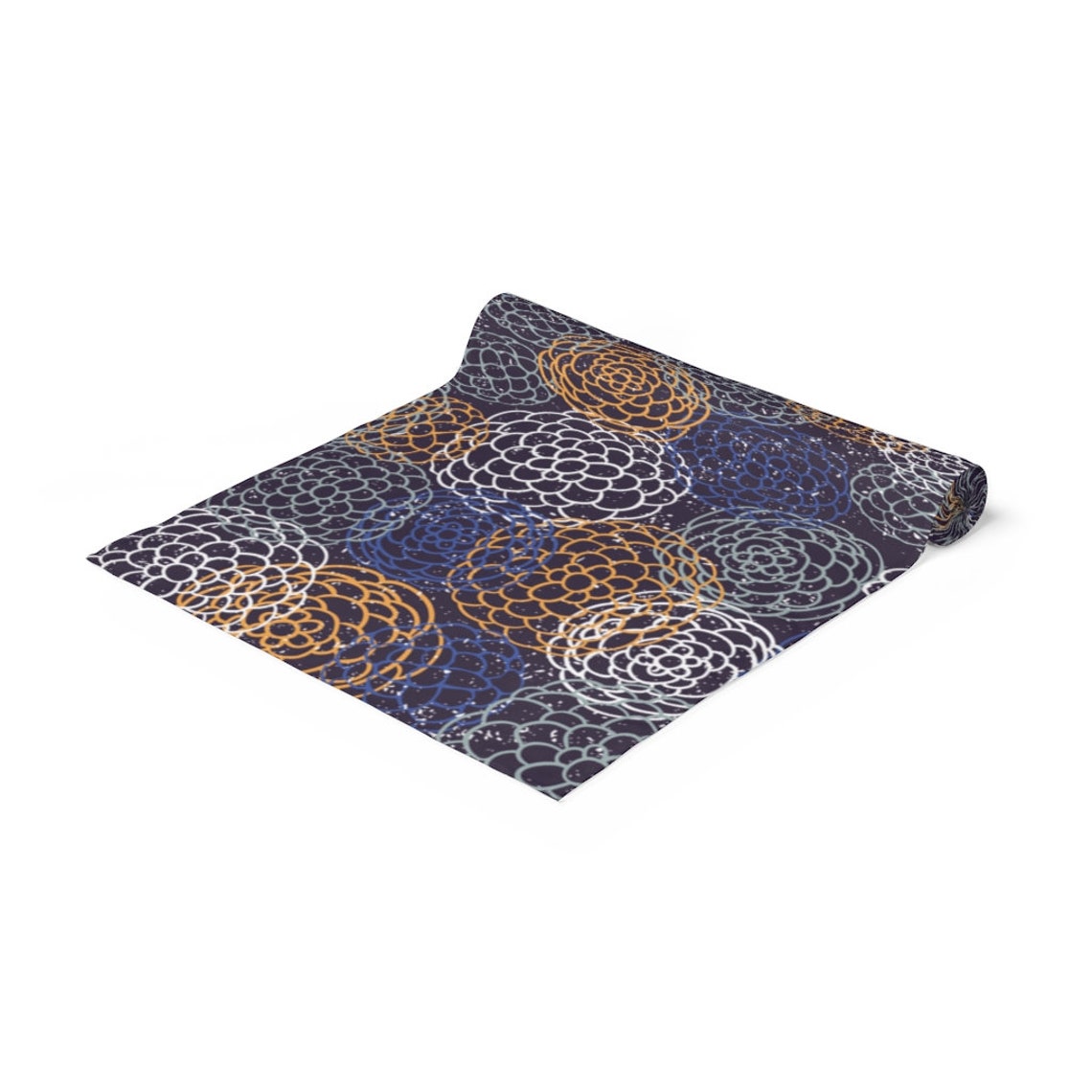 Japanese Influenced Floral Design Table Runner. 90 X 16 - Etsy