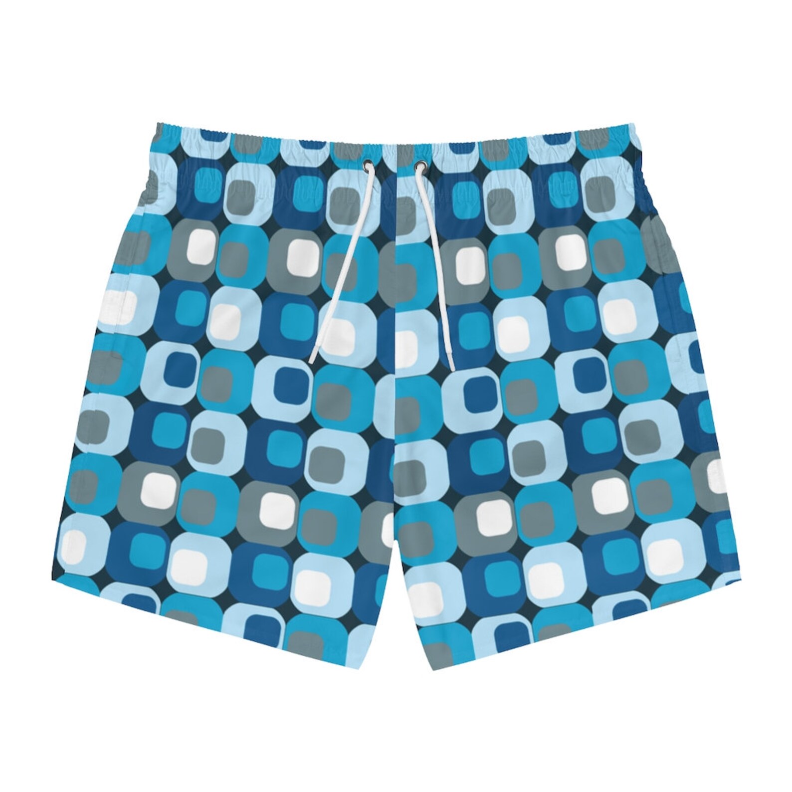 MCM Design Blue on Blue Men's Swim Trunks - Etsy