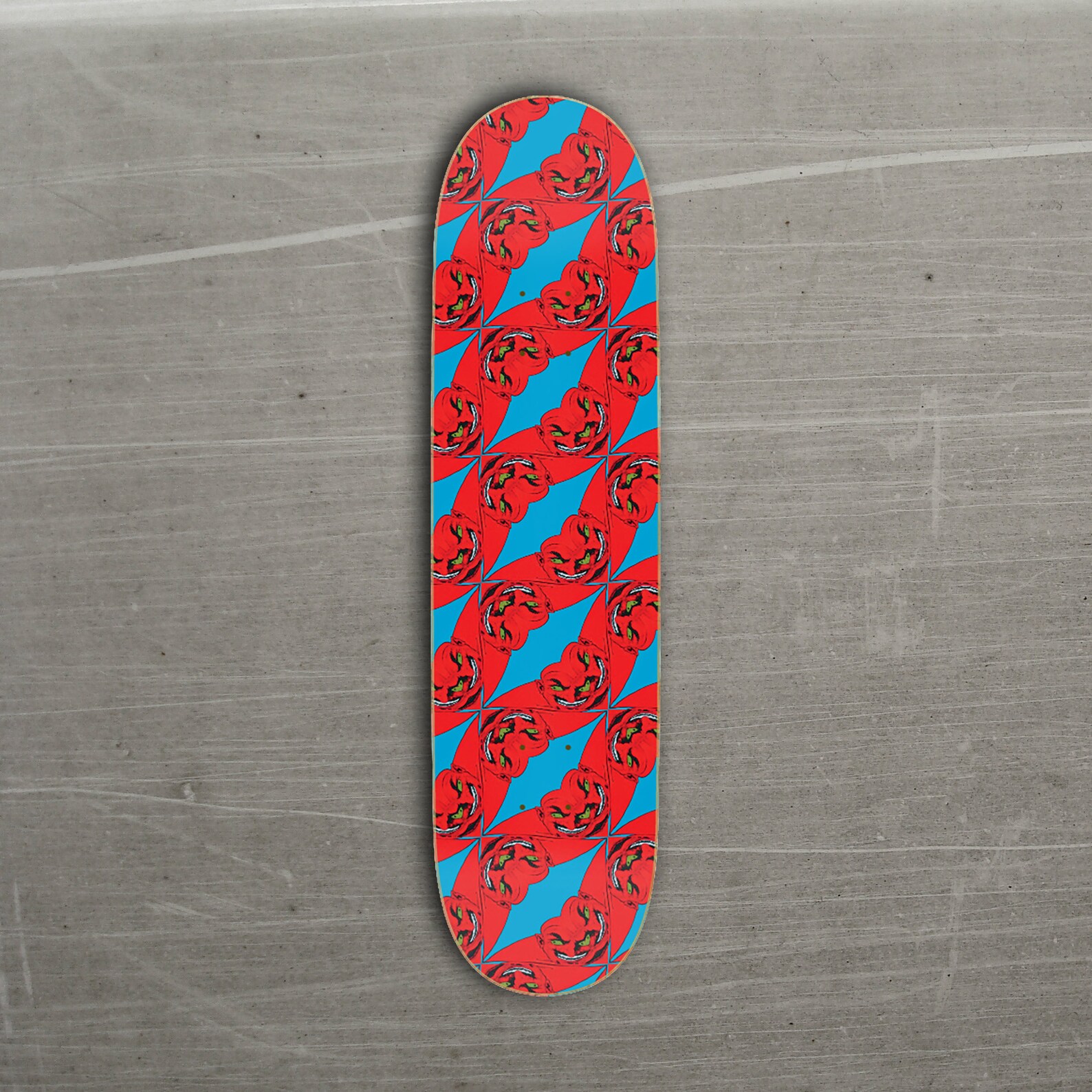 The Devils Deck Skateboard Deck. Satan's Playground Has a - Etsy