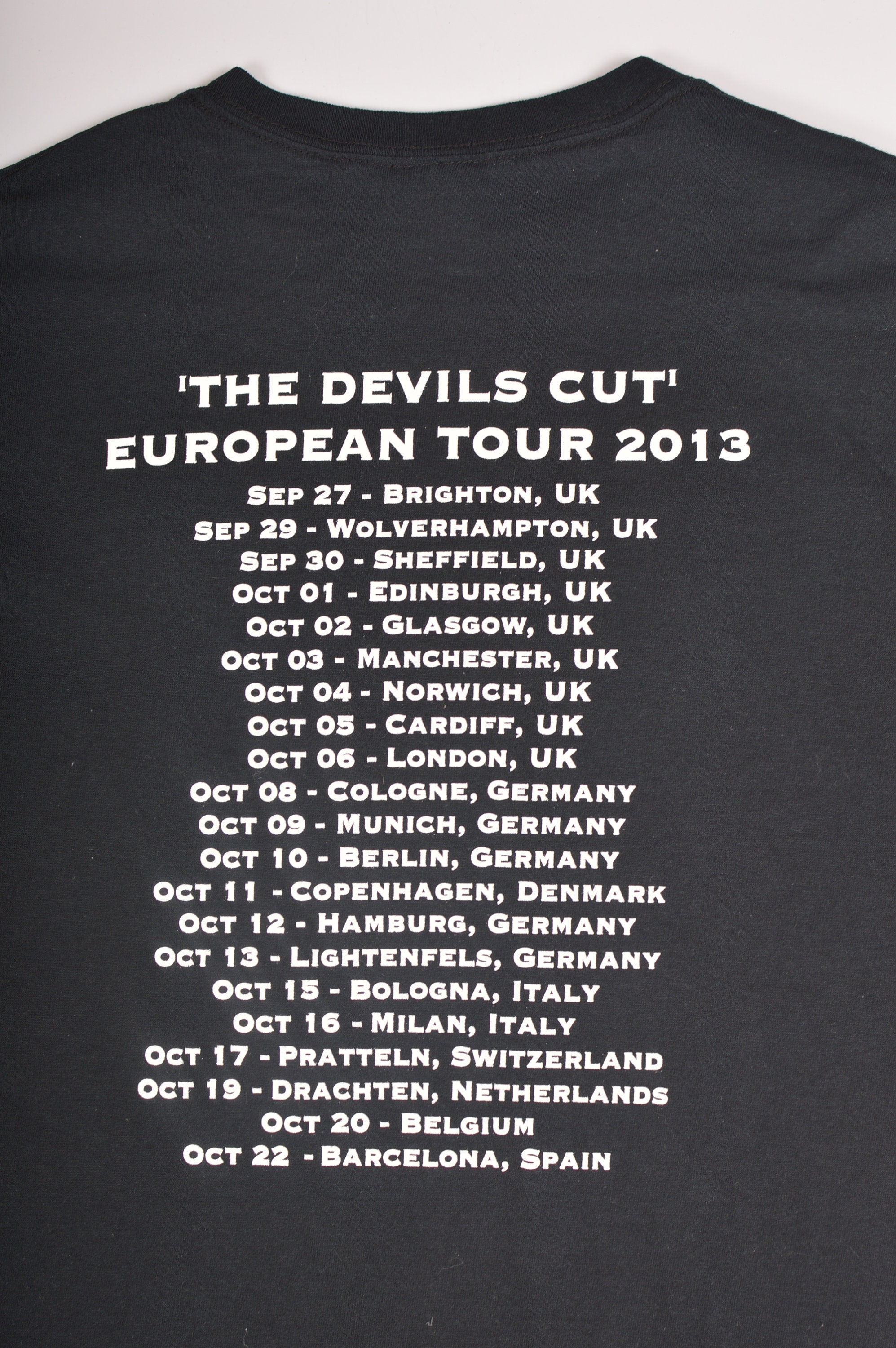 Gildan White Wizzard the Devils Cut European Tour 2013 Metal T-shirt - Etsy
