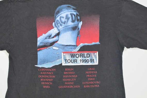 Vintage Ac Dc The Razors Edge World Tour 199091 Rock Gem