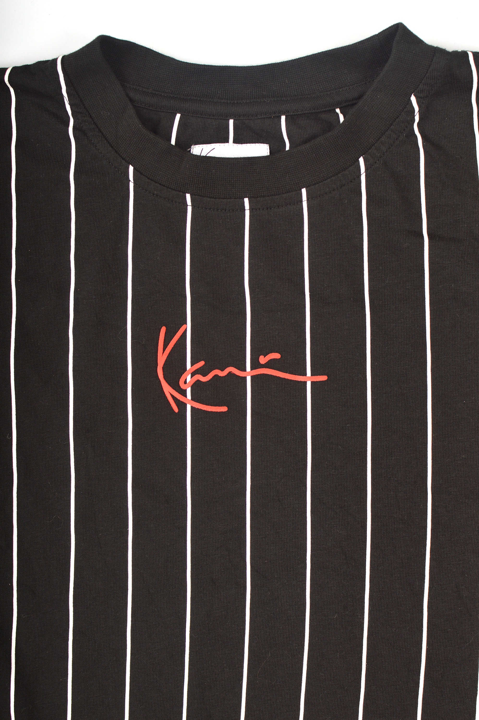 Karl Kani Vintage Small Center Logo Black Striped Rap Hip-hop T-shirt ...