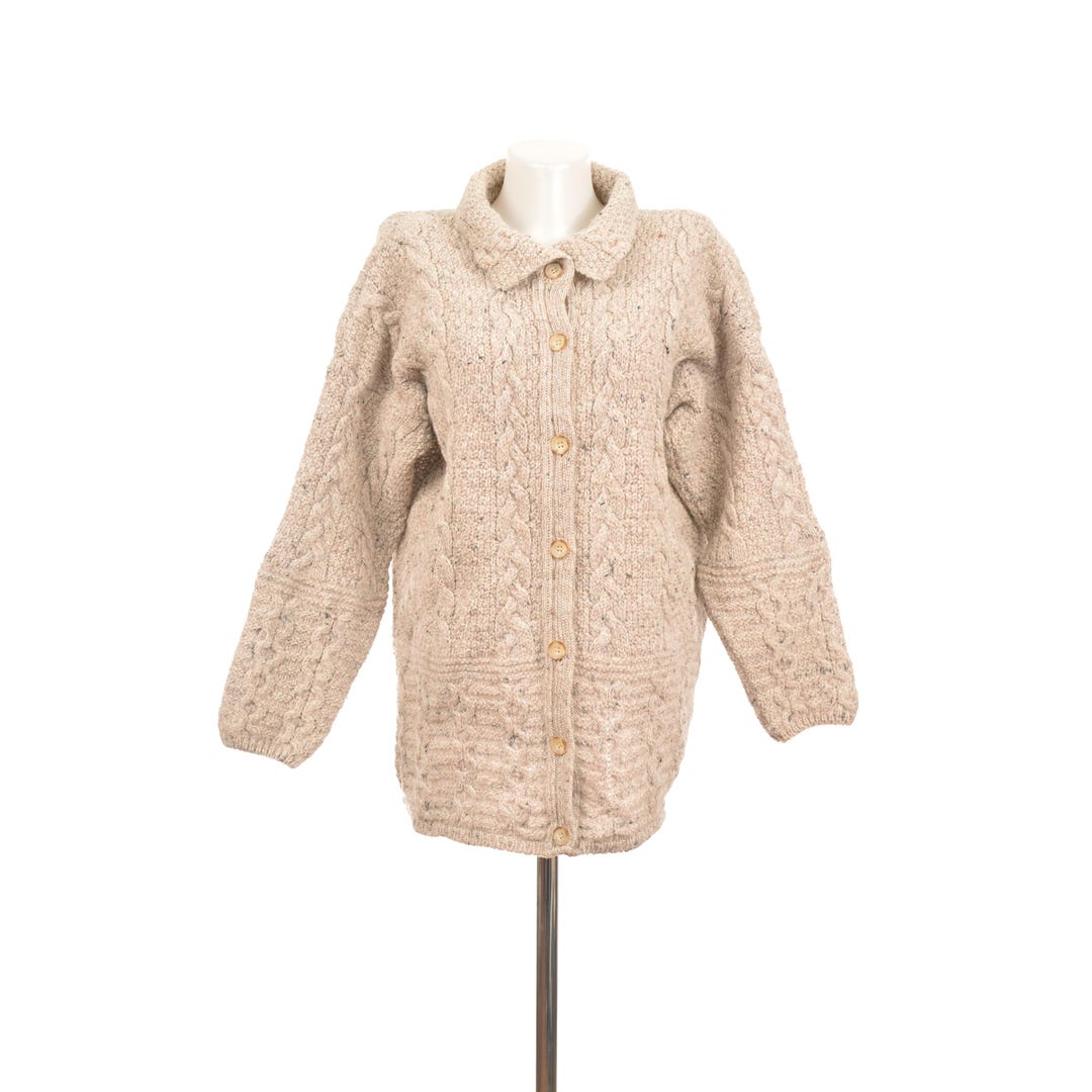 DDP Highland Home Industries Pure New Wool Knit Cardigan Sweater - Etsy