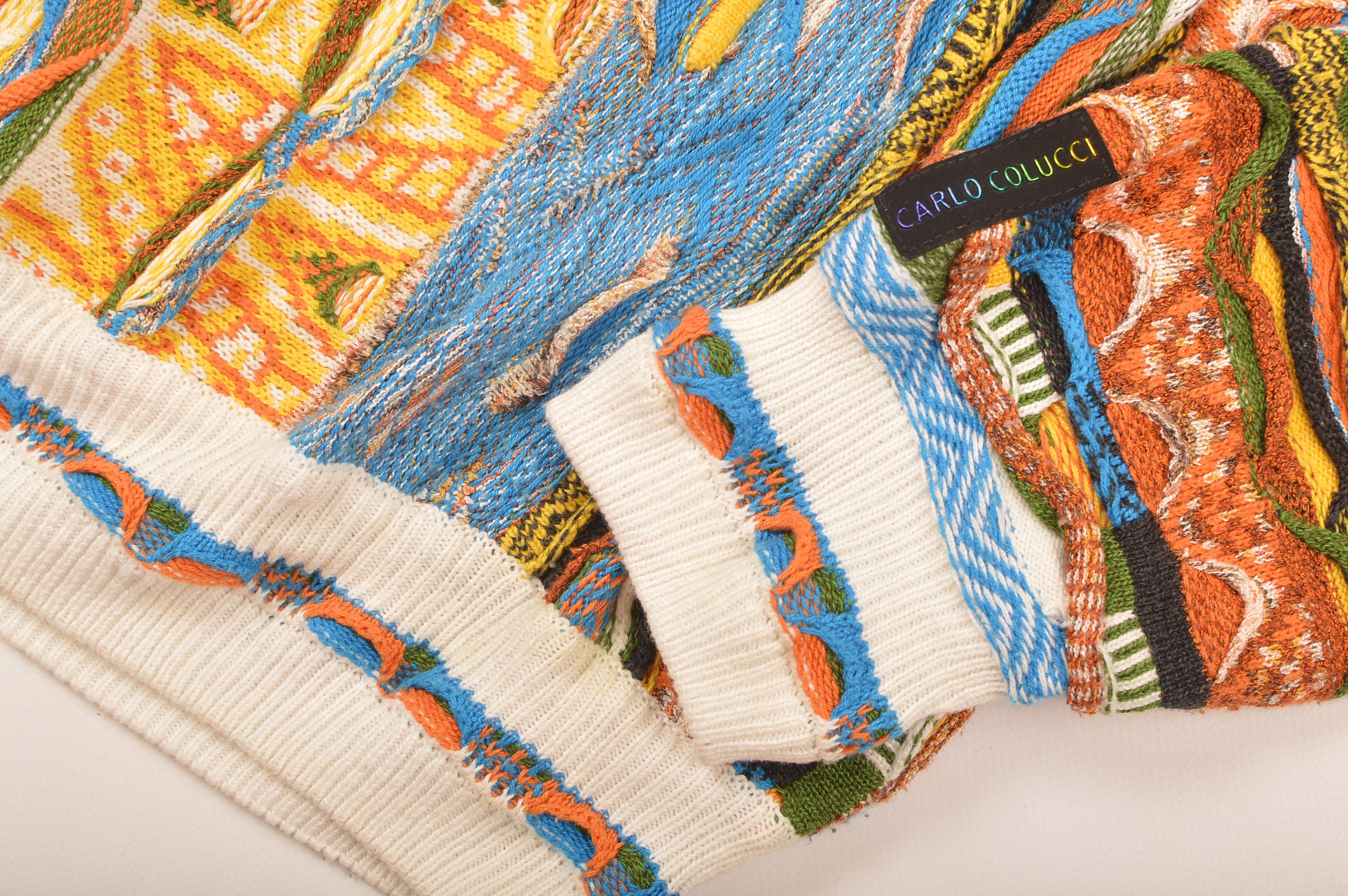 Carlo Colucci Coogi Style Vintage 3D Knit Pullover Sweater - Etsy