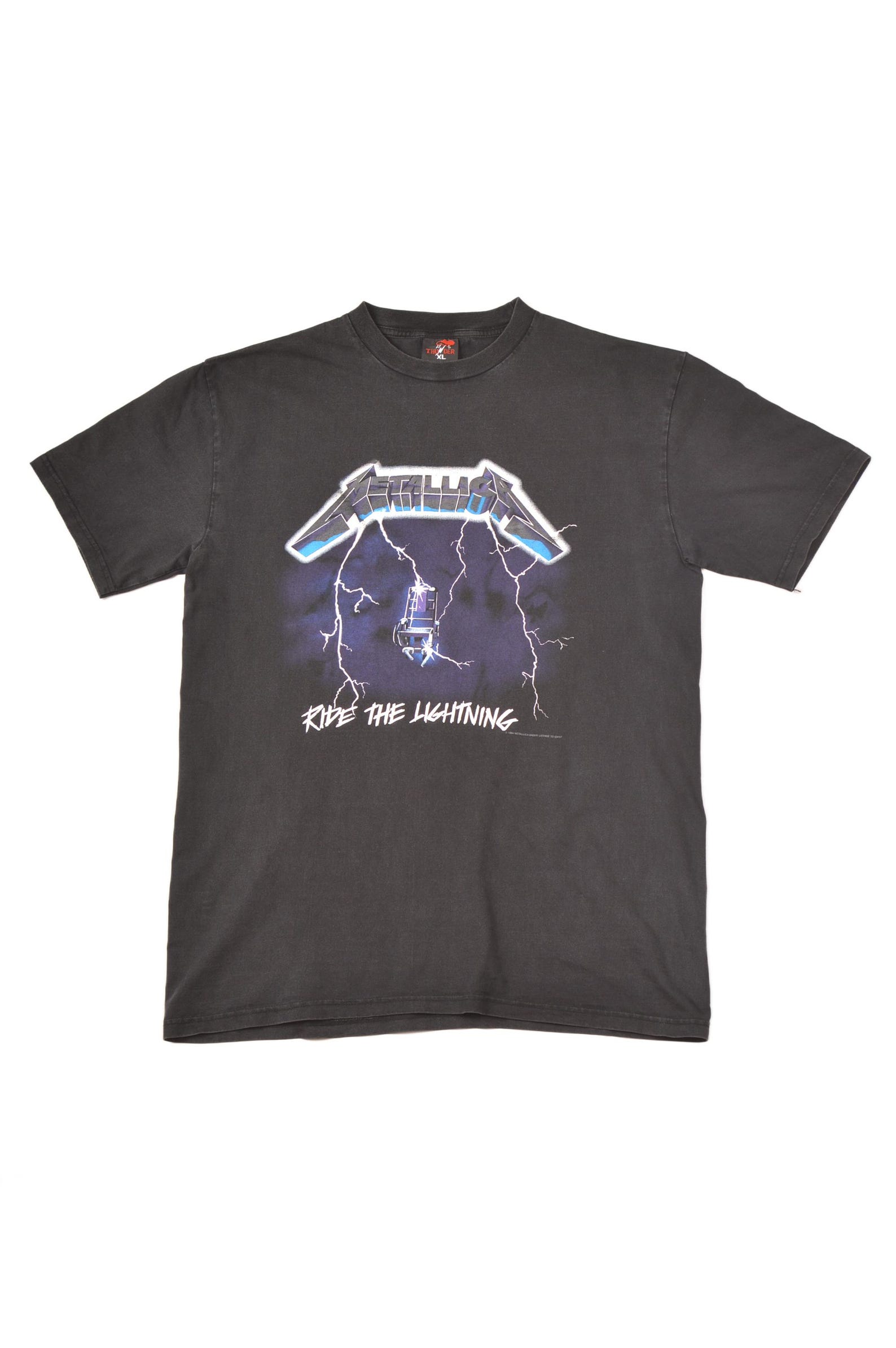 Thunder Metallica Ride the Lightning Vintage 1994 T-shirt Tee Giant - Etsy