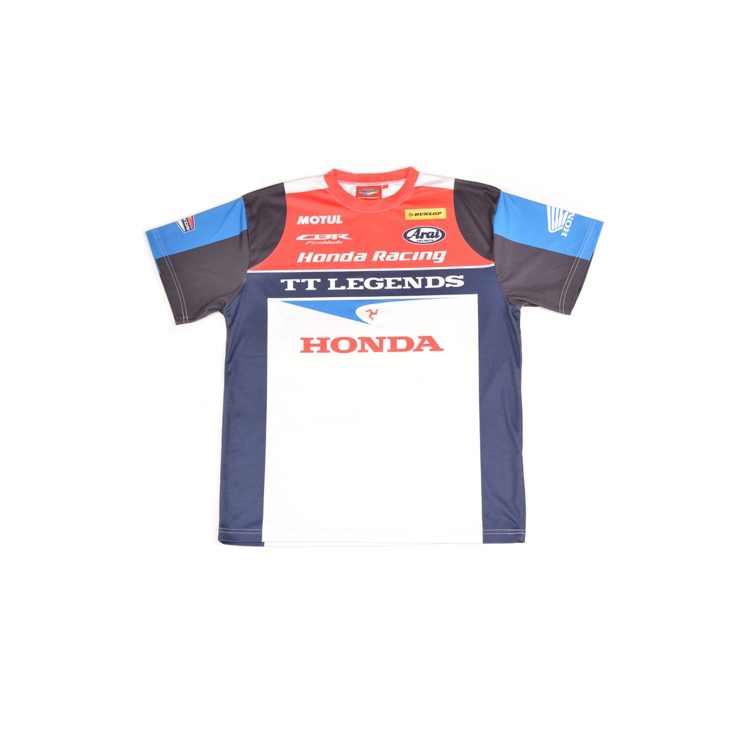 Honda Racing TT Legends Vintage #6 CBR Fireblade Dunlop Jersey T-shirt ...