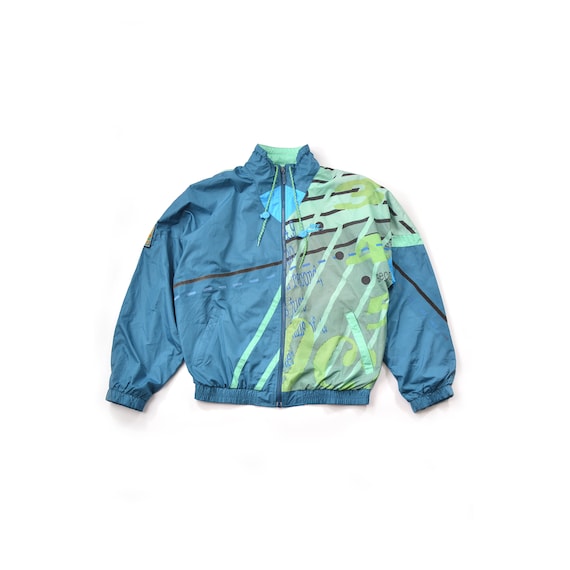 Nike Vintage Fullprint Track Top Jacket S20611 Made i… - Gem
