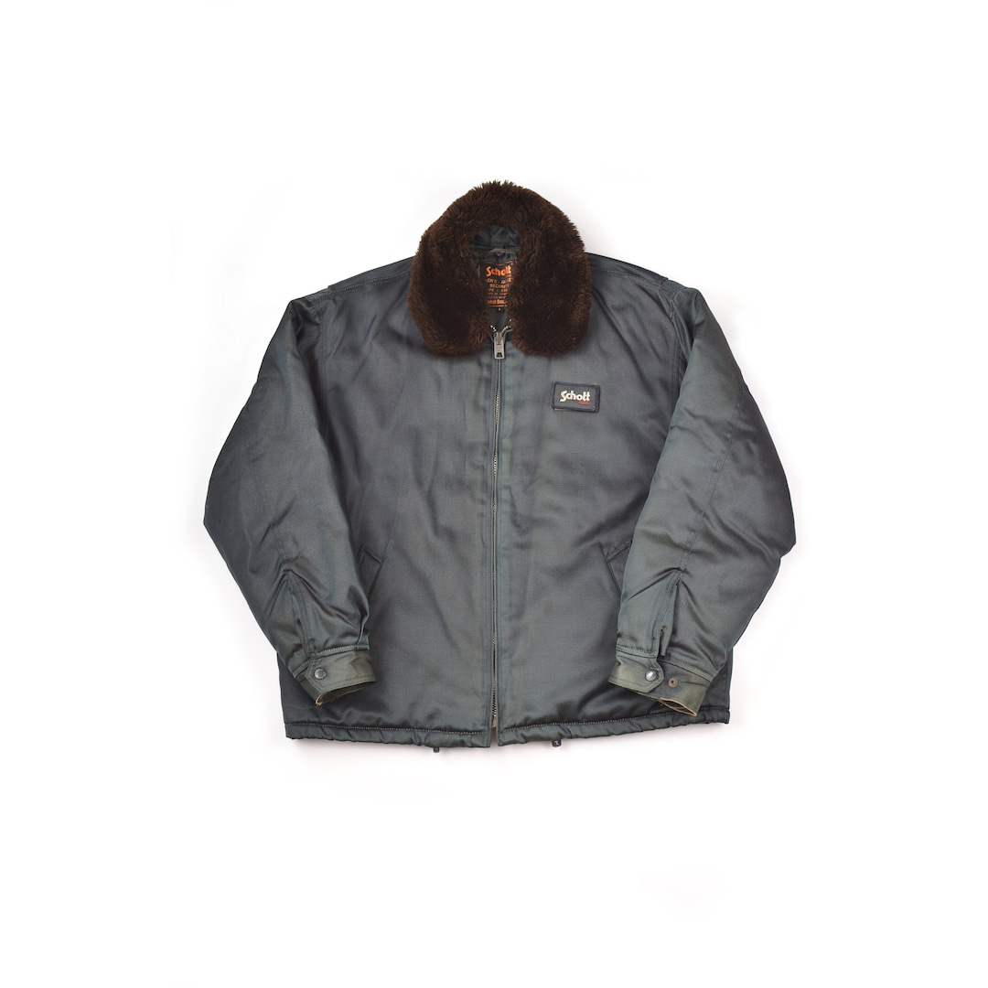 Schott NYC Mens Vintage Security Jacket Dupont Hollofil II Insulation ...