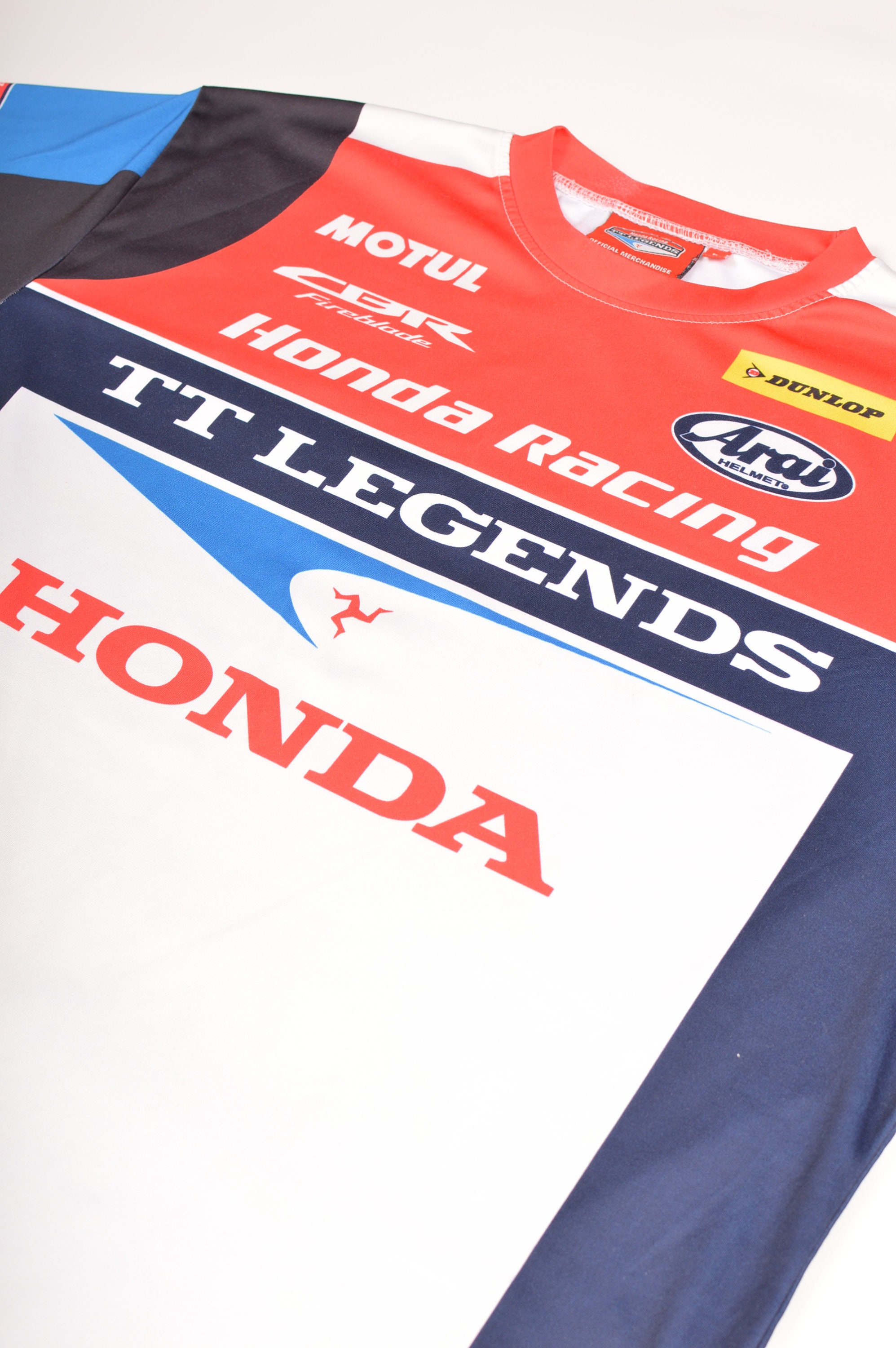 Honda Racing TT Legends Vintage #6 CBR Fireblade Dunlop Jersey T-shirt ...