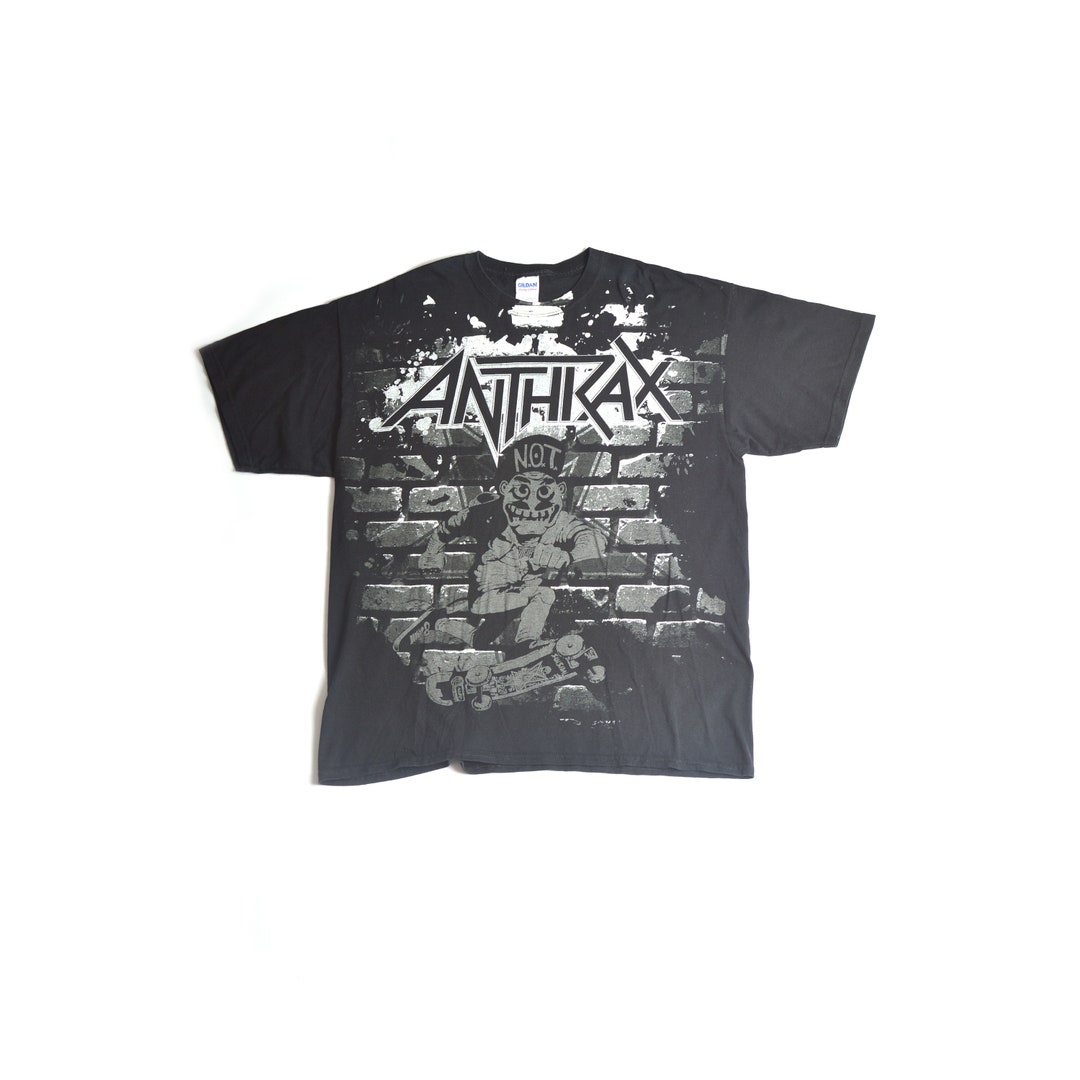 Gildan Anthrax N.O.T. Man Vintage Rock Thrash Metal T-shirt Tee - Etsy