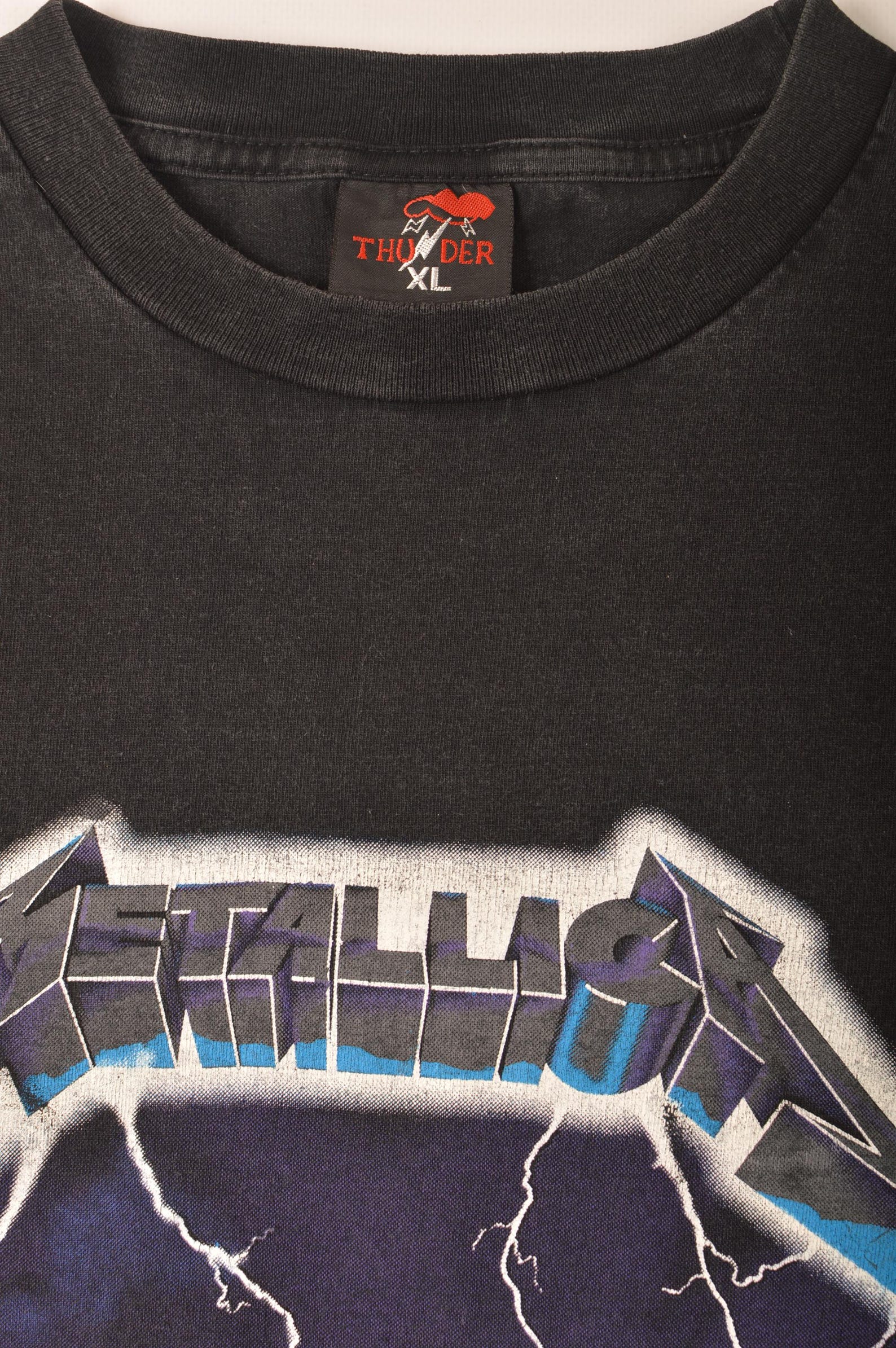 Thunder Metallica Ride the Lightning Vintage 1994 T-shirt Tee Giant - Etsy