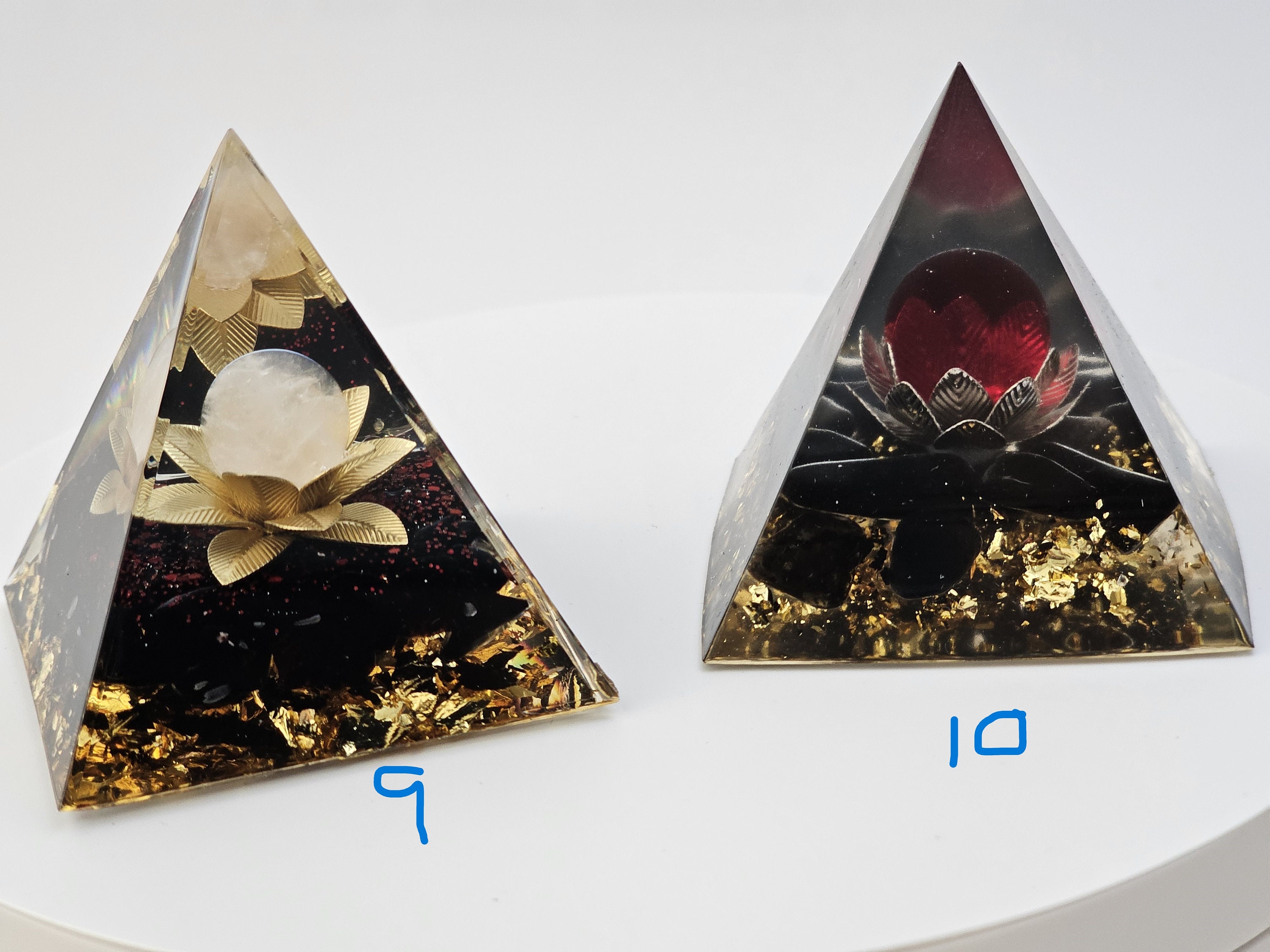 Resin Pyramid With Lighted Base,resin Pyramid,cool Gift,pyramid ...