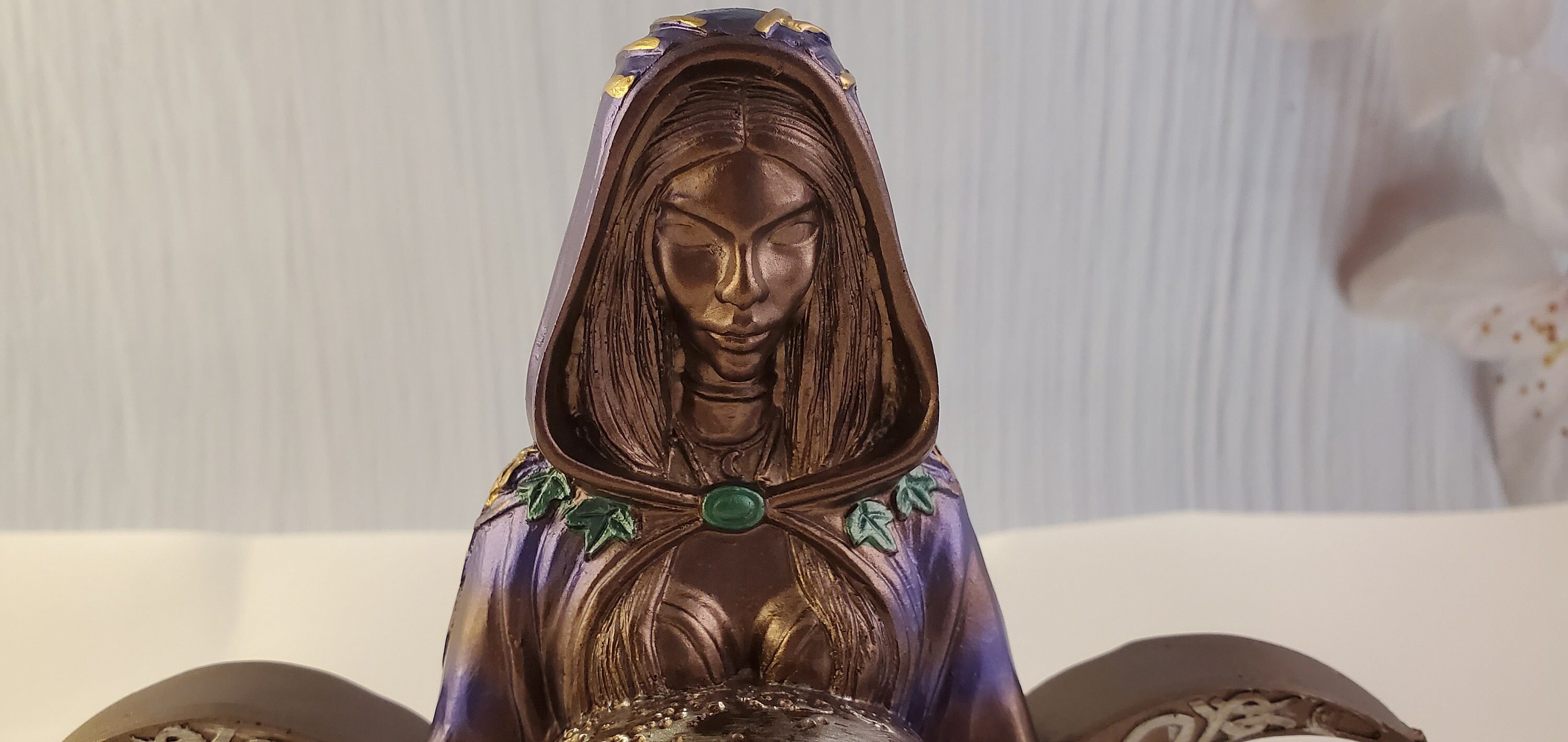 Triple Moon Statuemother Earth Statuettealtar - Etsy