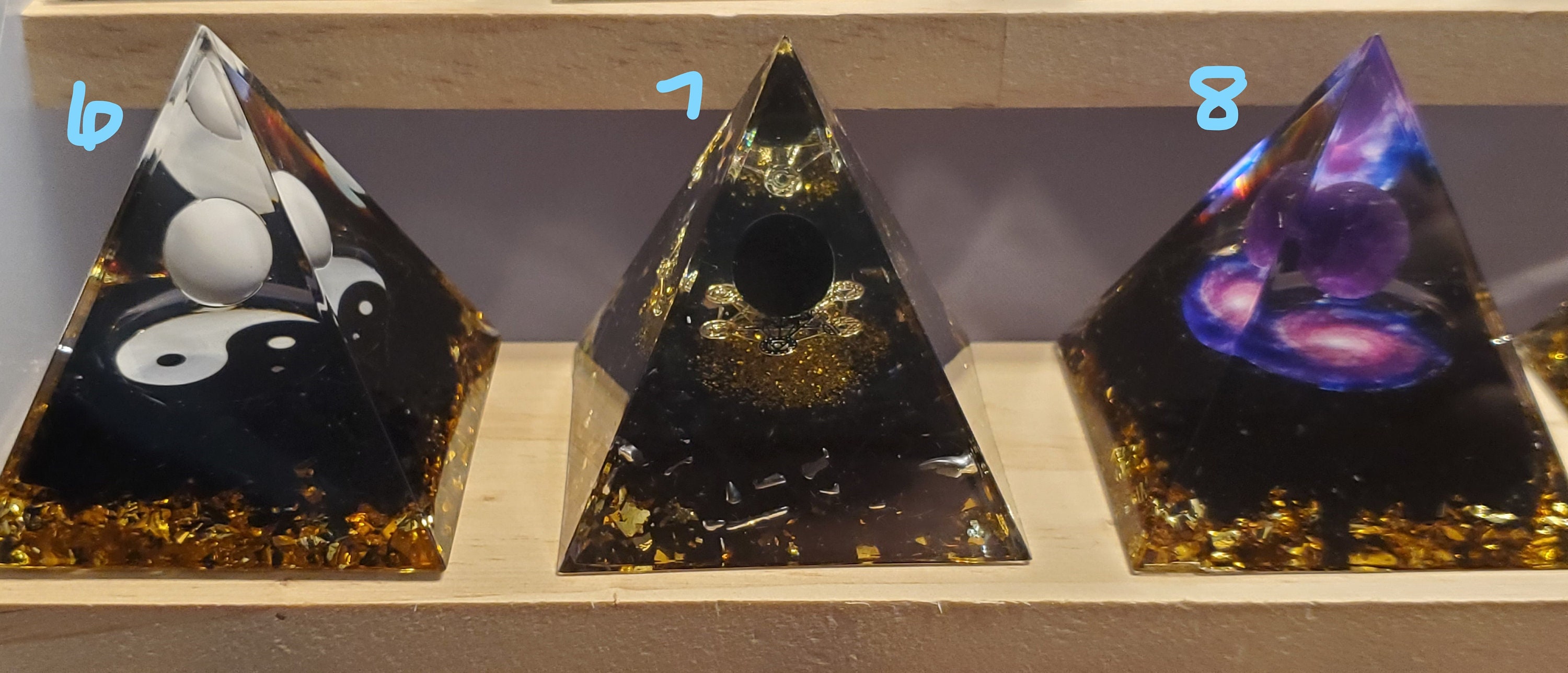 Resin Pyramid With Lighted Baseresin Pyramidcool - Etsy