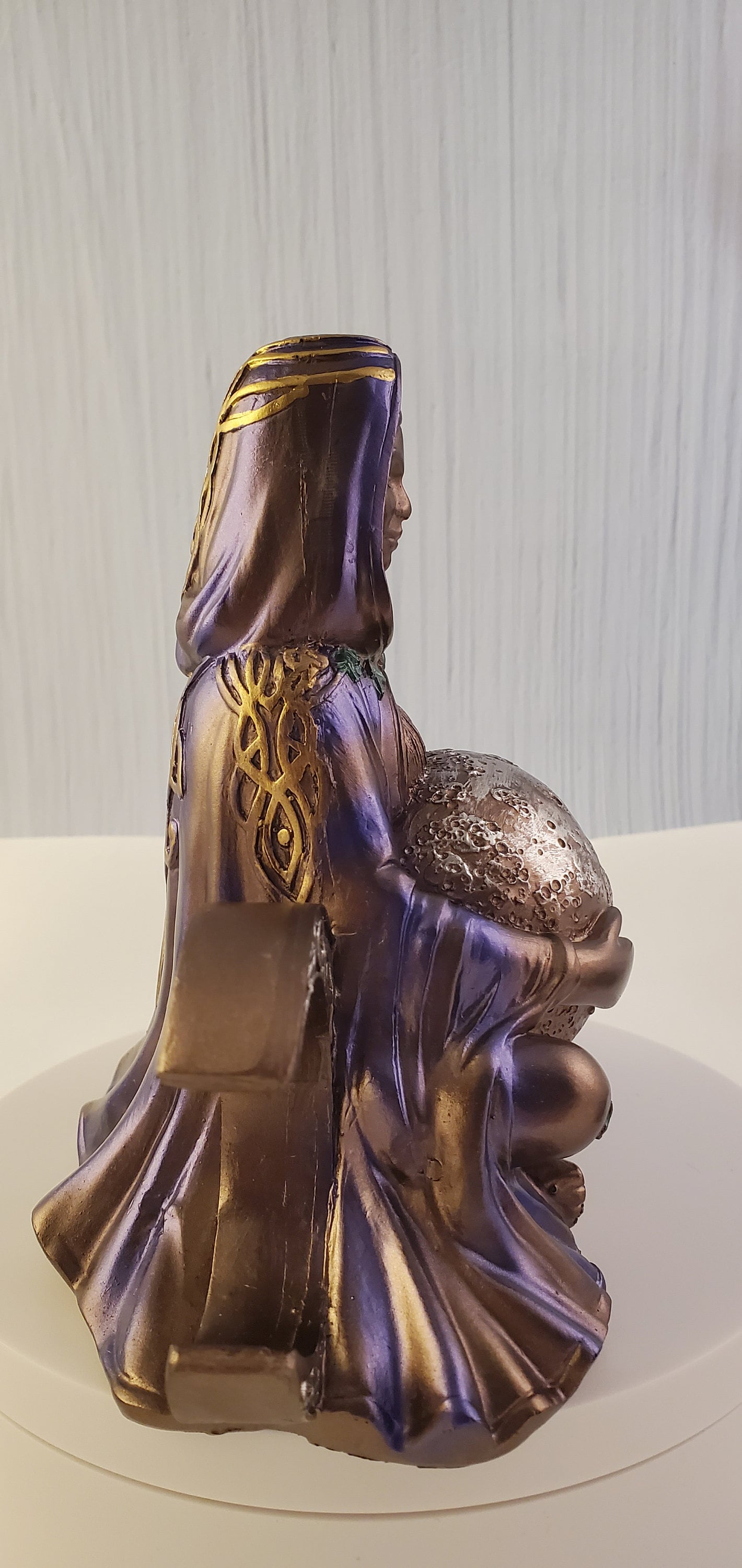 Triple Moon Statuemother Earth Statuettealtar - Etsy
