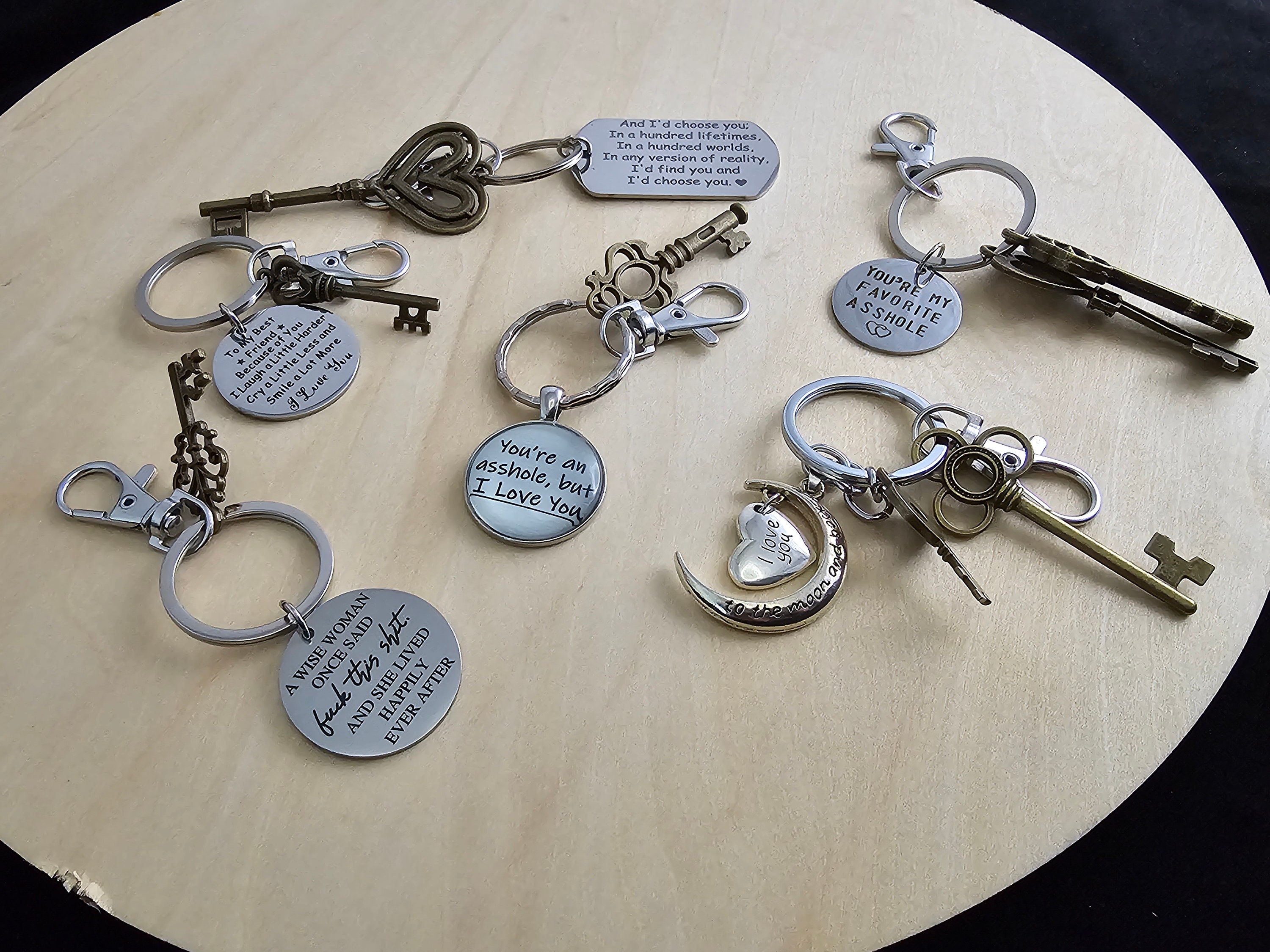 Inspirational Keychain, Funny Keychain, Best Friend Keychain, Wise ...