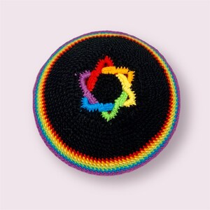 LGBTQIA+ Pride Rainbow Kippah - Custom Yarmulke “frik” Trans Lesbian ...
