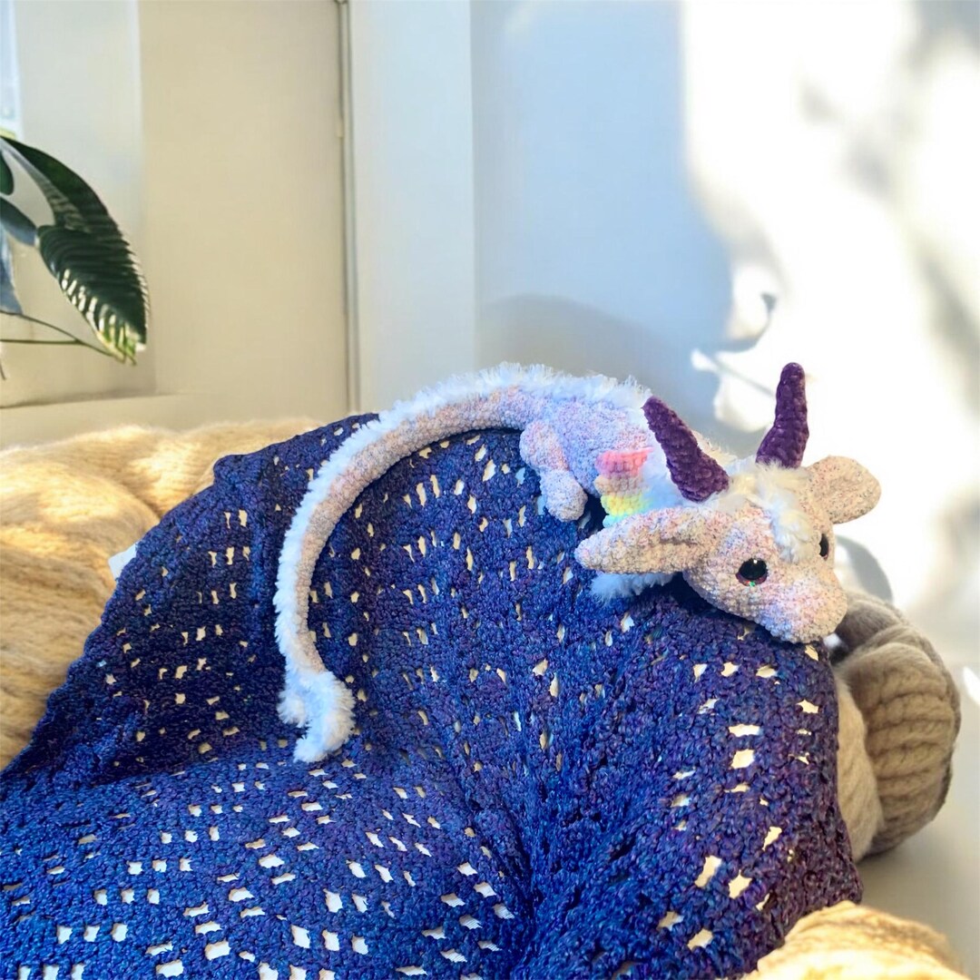 Saiorse, the Lavender Rainbow Dragon - Snuggly Emotional Support ...