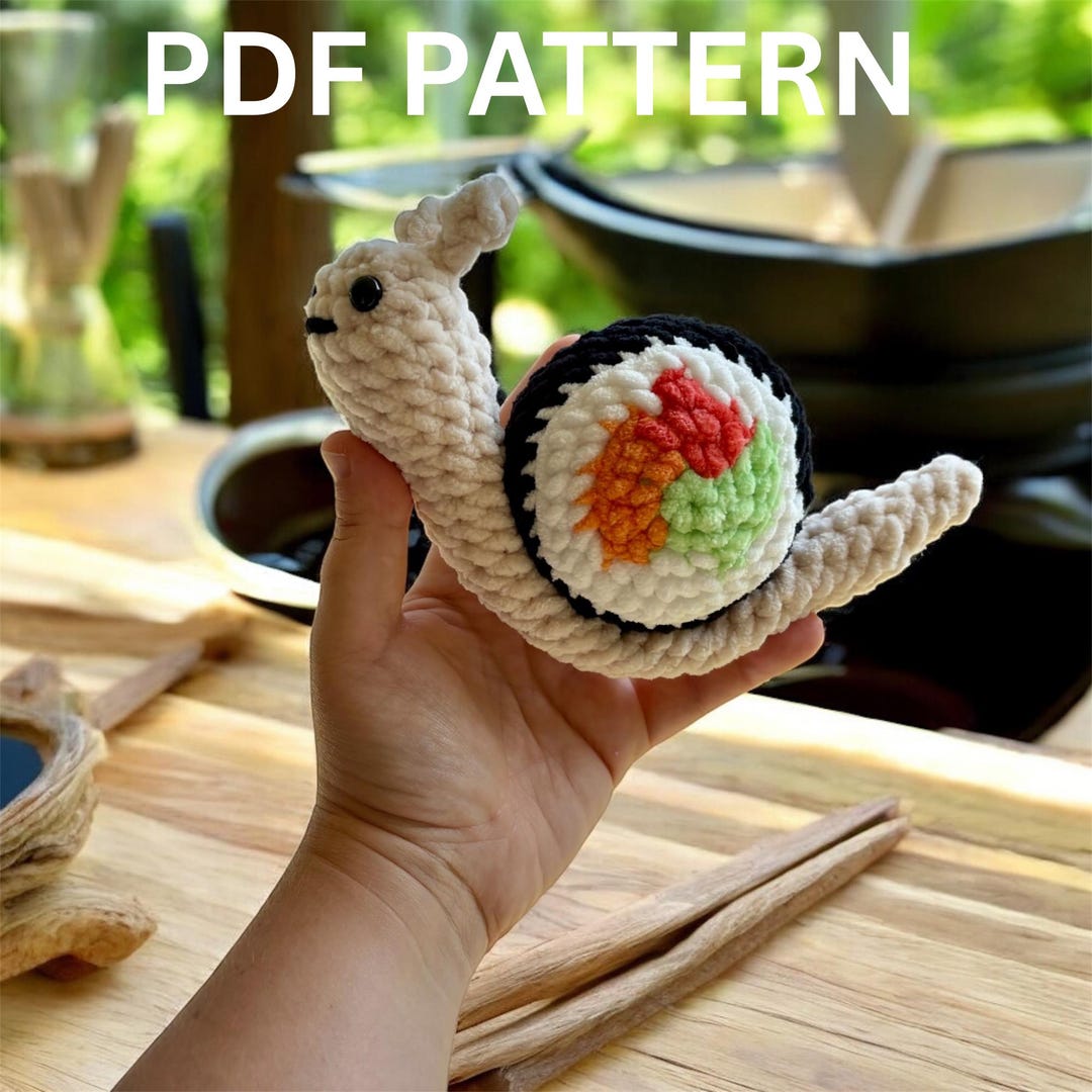 Sushi Snail Crochet Pattern: Maki Amigurumi (PDF Pattern) - Etsy