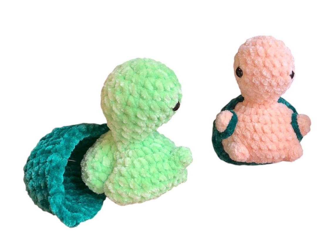 Cheeky Turtles Mini Turtle Plushie Hides Butt With Removable Shell - Etsy