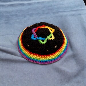 Custom LGBTQIA+ Pride Rainbow Kippah Yarmulke “frik” Trans Lesbian ...