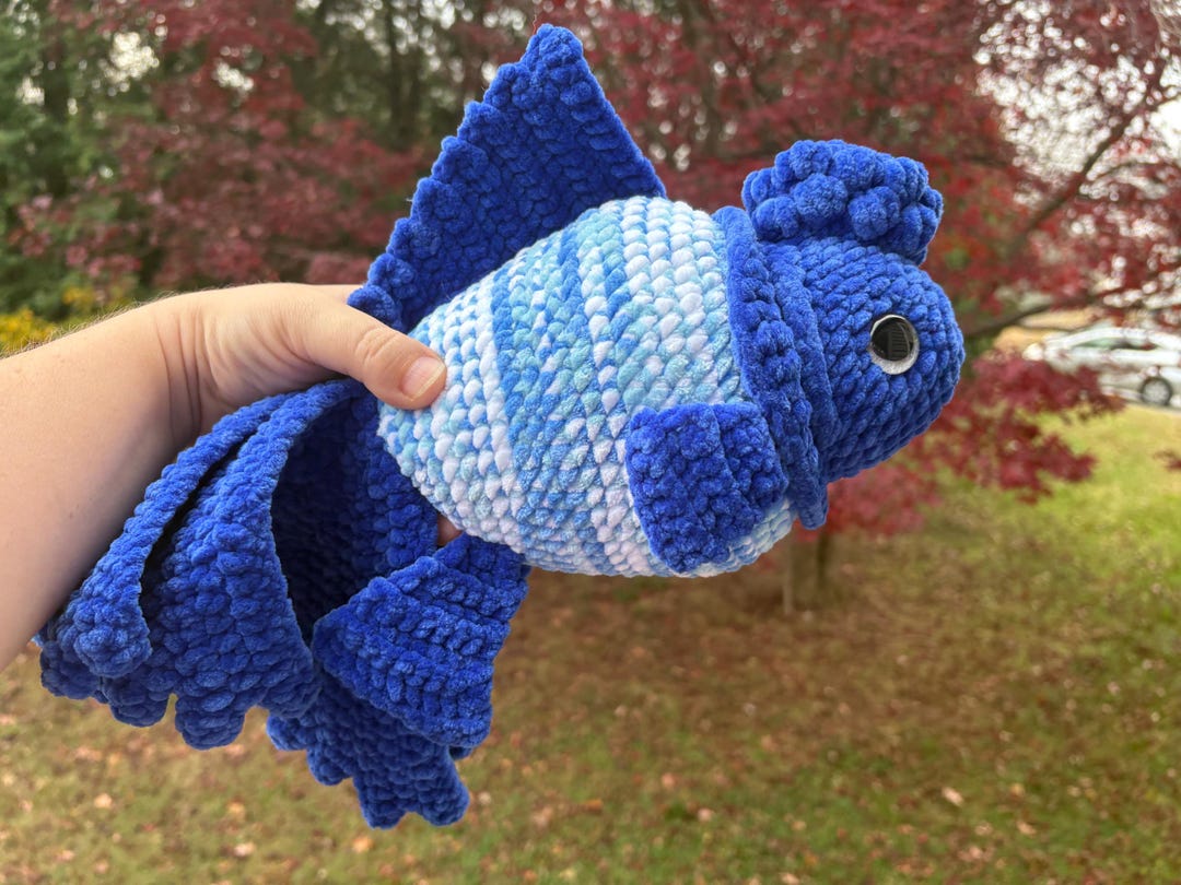 Gerald the Goldfish Large Fish Plushie Inspired by Oranda Orchidtail ...