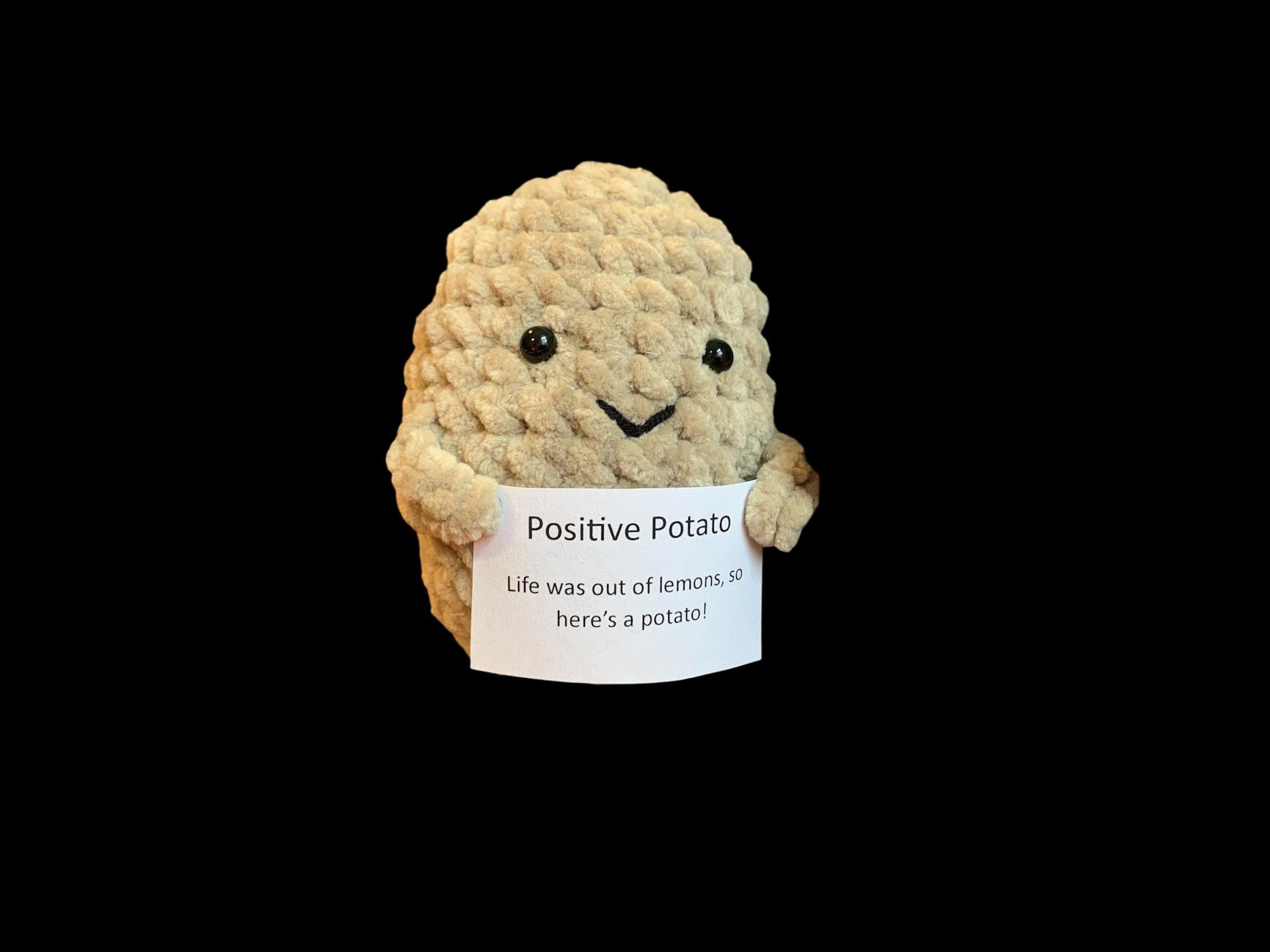 Positive Potato Crochet Pattern: Emotional Support Gift (PDF Pattern ...