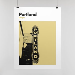Portland Print, Portland Wall Art, Portland Poster, Portland Photo ...