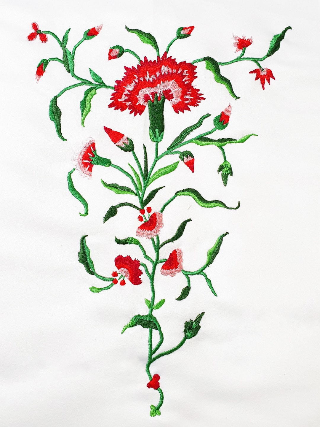 Machine Embroidery Design for 18th Century Floral Stomacher Embroidery ...