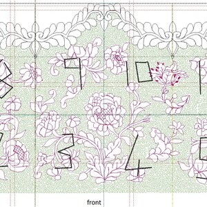Machine Embroidery Design for 18th Century Quilted Petticoat - Etsy