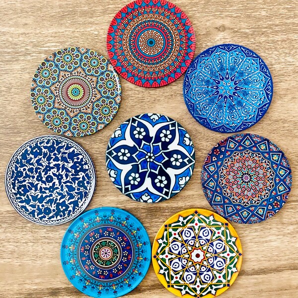 Moroccan Coasters - Etsy