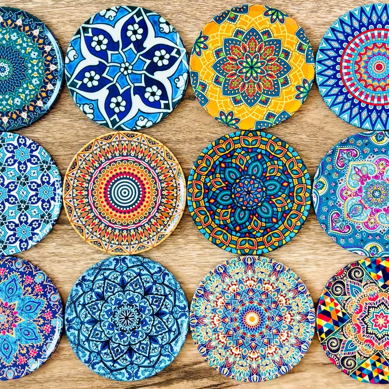 Moroccan Coasters - Etsy