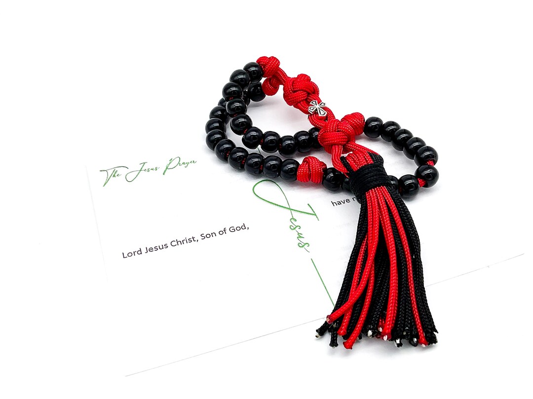 Jesus Prayer Beads, Military Beads, Christian Prayer Beads, 33 Bead ...