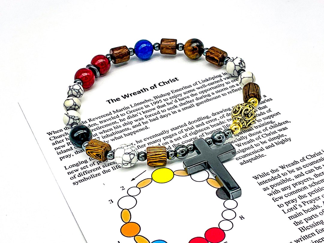 Wreath of Christ Chaplet, Lutheran Chaplet, Natural Stones, Lutheran ...