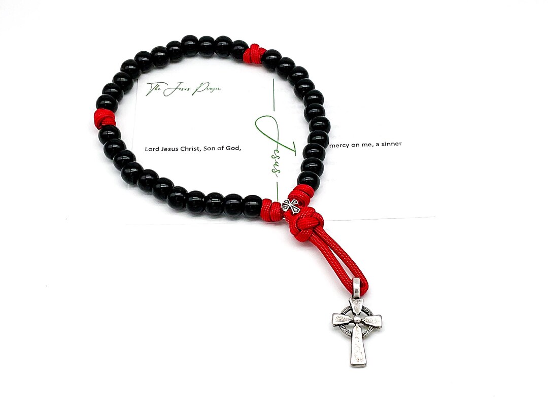 Jesus Prayer Beads, Military Beads, Christian Prayer Beads, 33 Bead ...